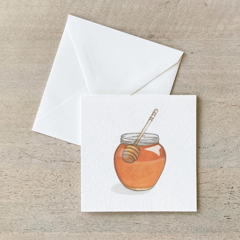 Honey: Notecard / Thank You Card / Message Card / Birthday Card ...