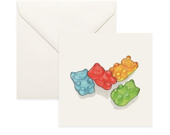 Gummy Bear Birthday Card - Etsy