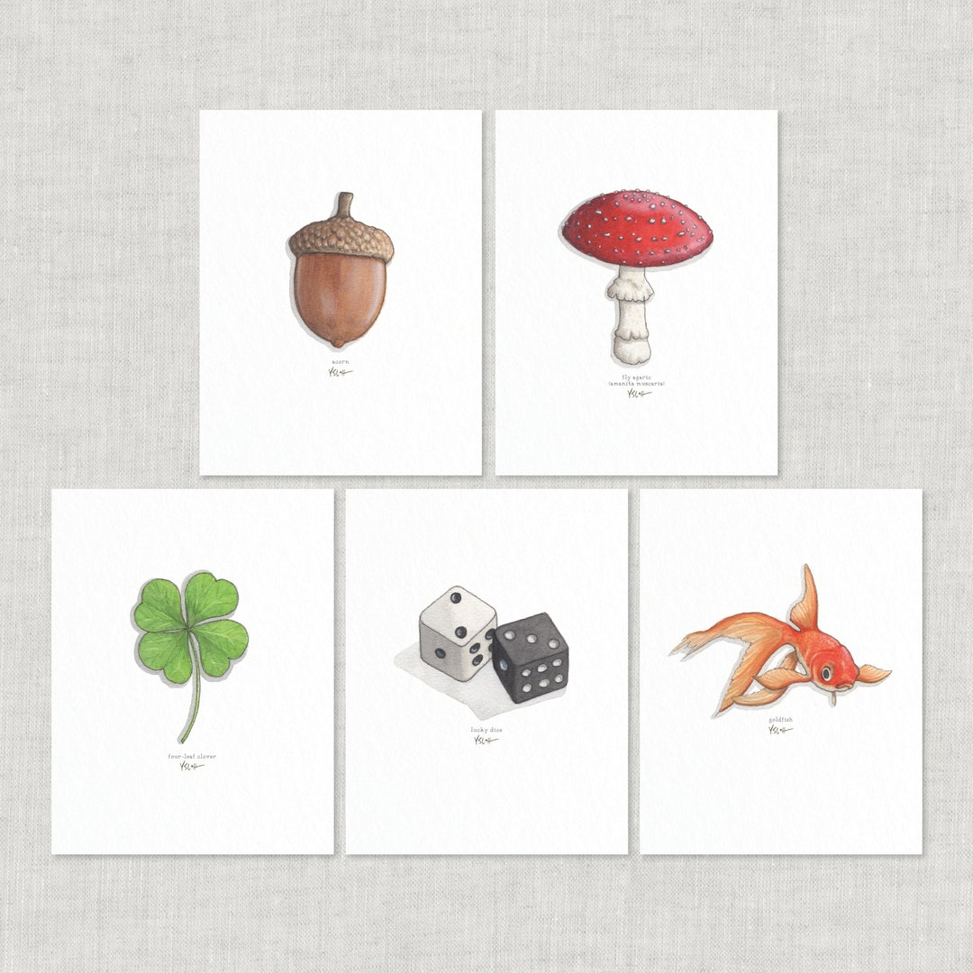 Lucky Charms (1 of 3): 8.5x11 Art Prints / Watercolor Illustration ...