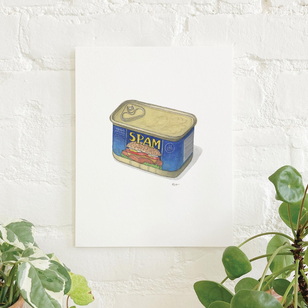 Spam: 8.5x11 Art Prints / Watercolor Illustration / Art Print / Home ...
