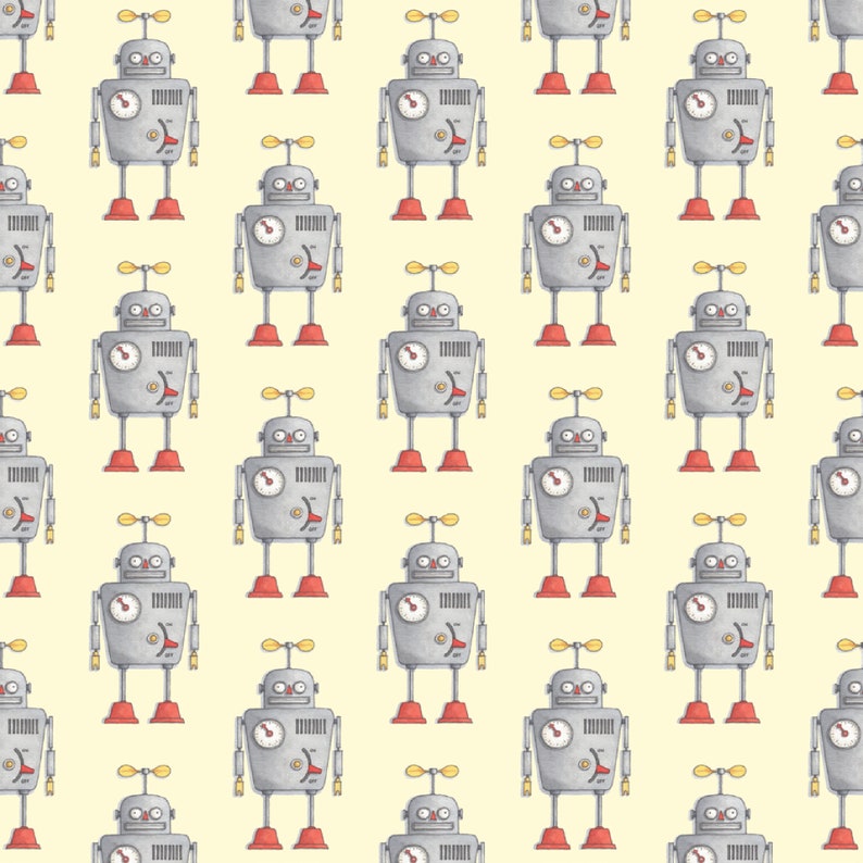 Robots: Gift Wrap Paper 13x19 Sheet / Birthday / Gifts / - Etsy