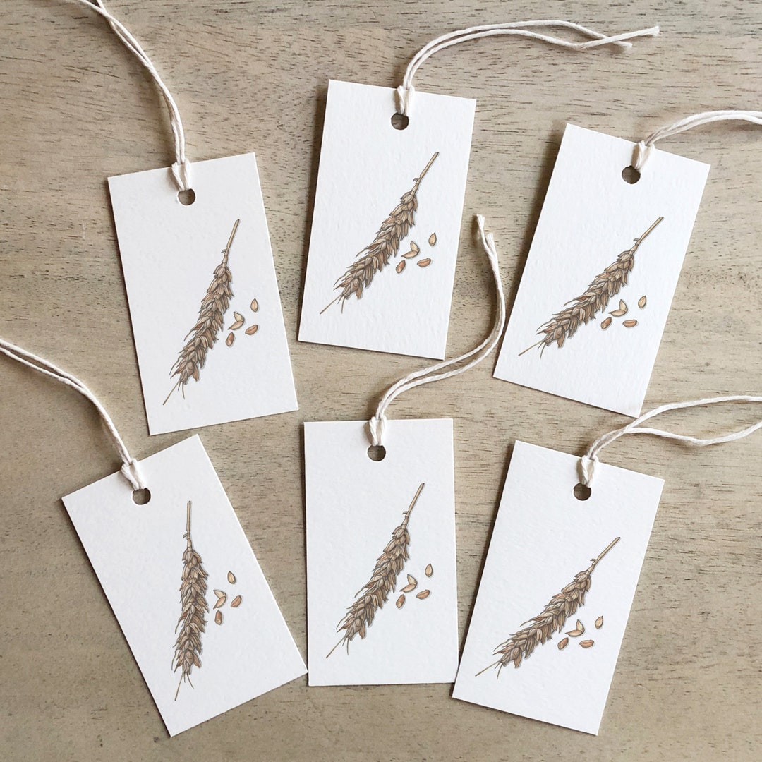 Wheat: Gift Tags / Birthday / Parties / Holidays / Celebration / Gift ...