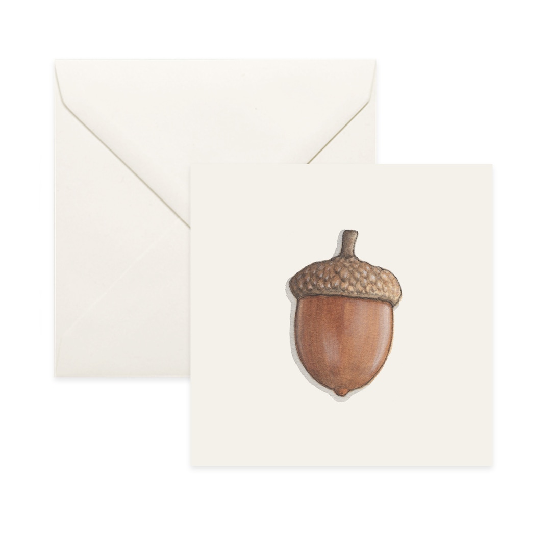 Lucky Charms: Acorn / Good Luck / Notecard / Thank You Card / Message ...