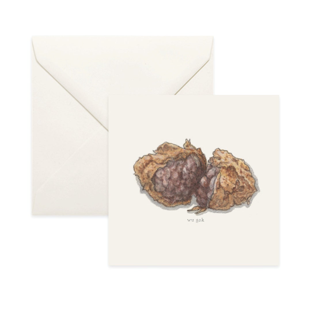 Dim Sum: Wu Gok / Notecard / Thank You Card / Message Card / - Etsy