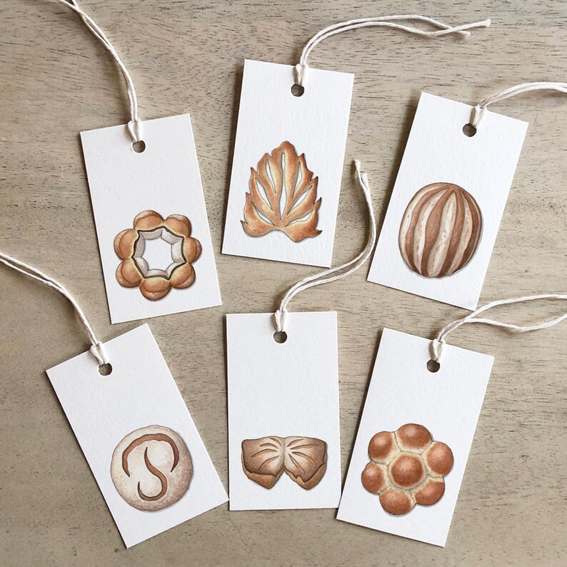French Breads: Gift Tags - Etsy
