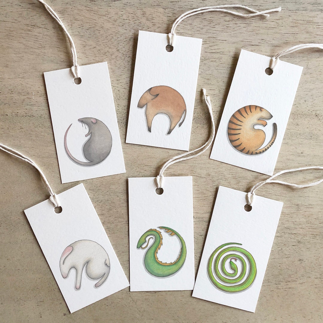 Chinese Zodiac: Gift Tags / Birthday / Anniversary / Party Favors ...