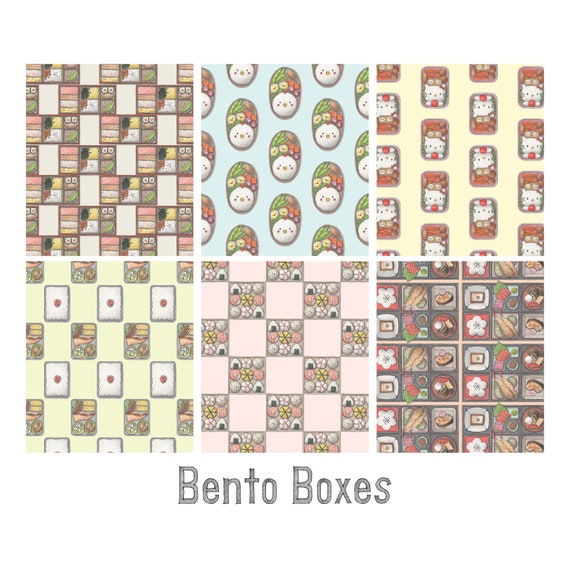 Bento: Boxes / Gift Wrap Paper 13x19 Sheet / Birthday / - Etsy