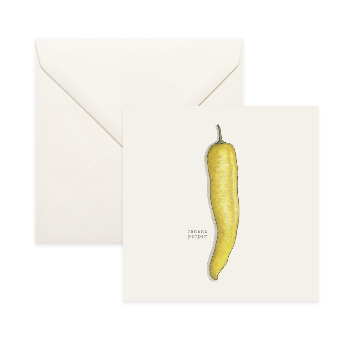 Peppers: Banana / Chile / Notecard / Thank You Card / Message - Etsy