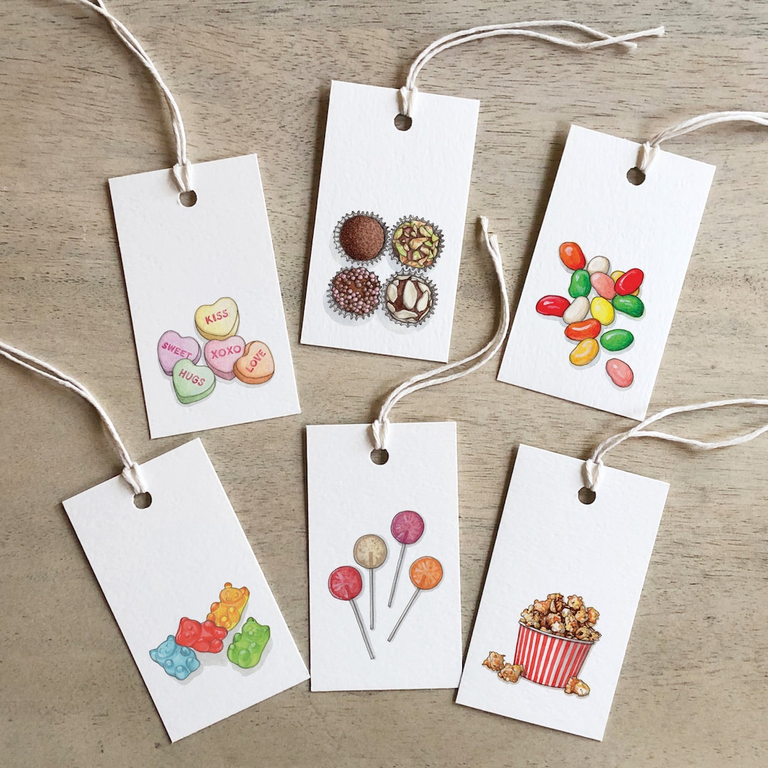 Candies & Sweets: Gift Tags - Etsy