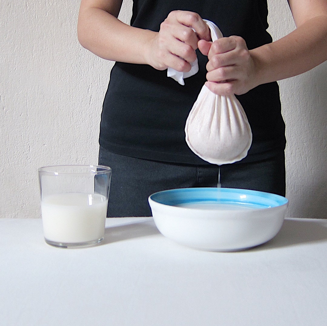 Zero Waste Reusable Cotton Nut Milk Bag | Reusable Fabric Strainer ...