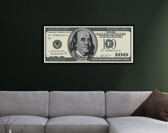 100 Dollar Poster - Etsy