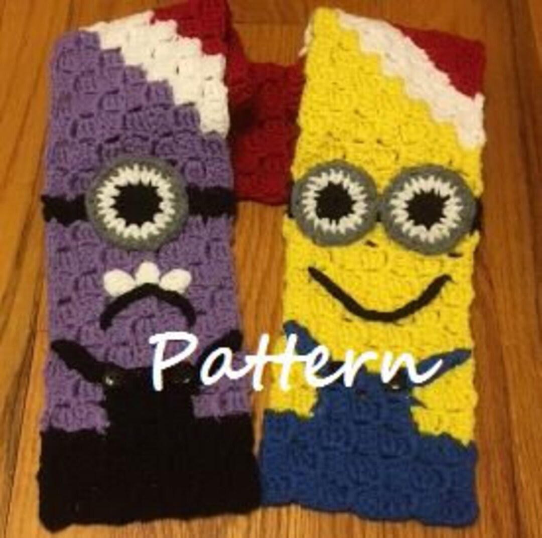 Childs Character Scarf Pattern, Christmas Scarf, Crochet"pattern ...