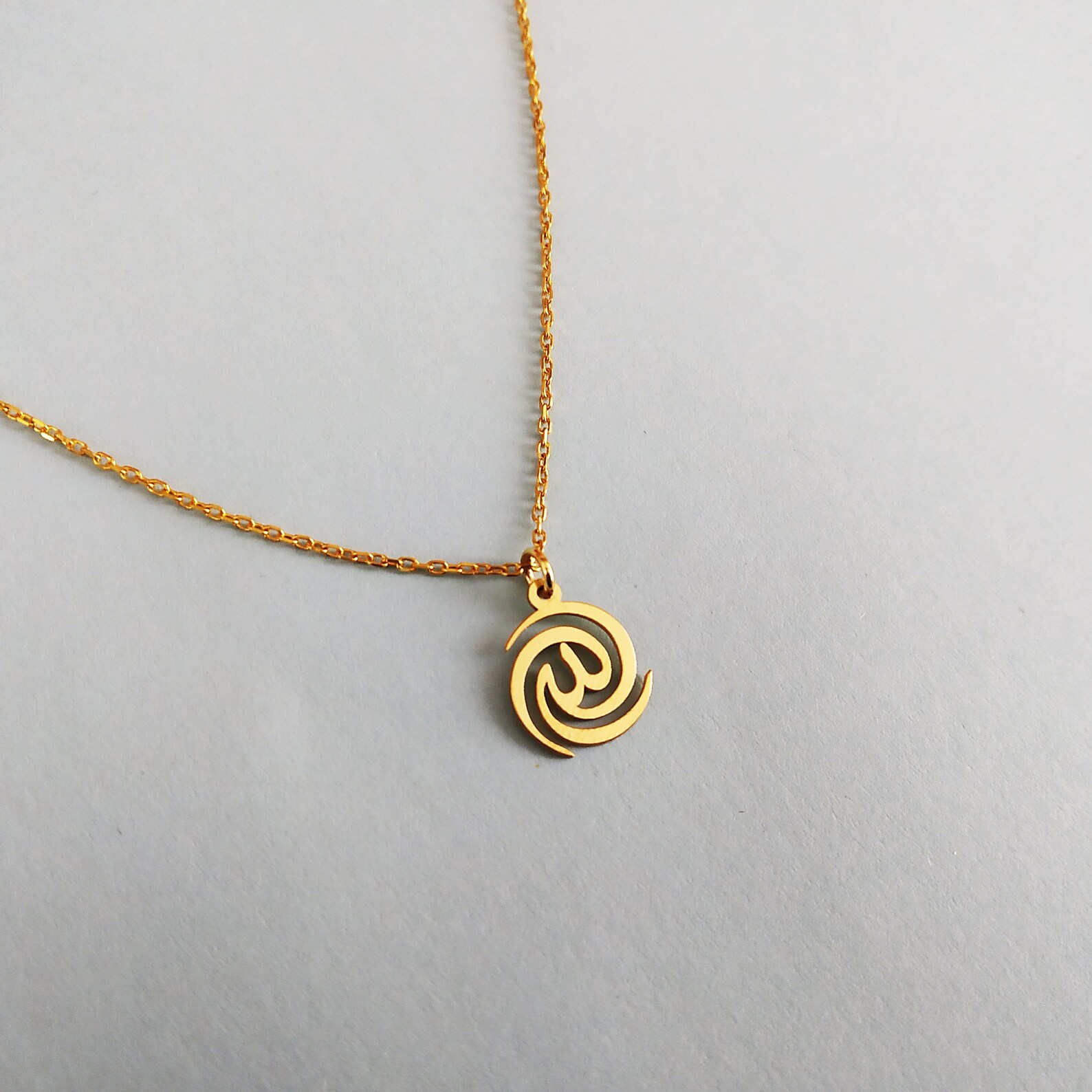 Arabic Calligraphy Allah Necklace Dainty Allah Pendant | Etsy