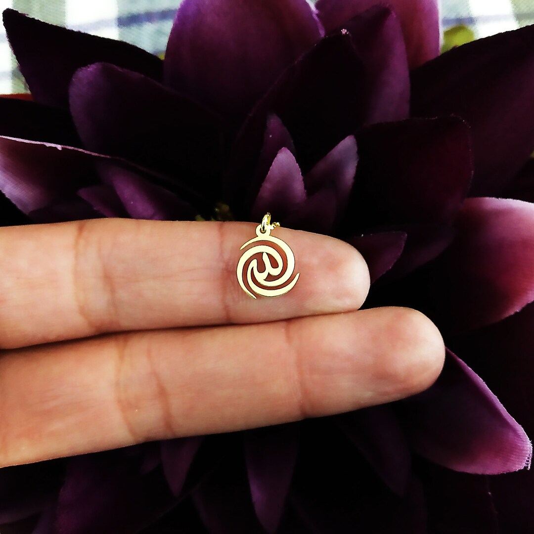 Arabic Calligraphy Allah Necklace - Dainty Allah Pendant - Tiny Allah ...