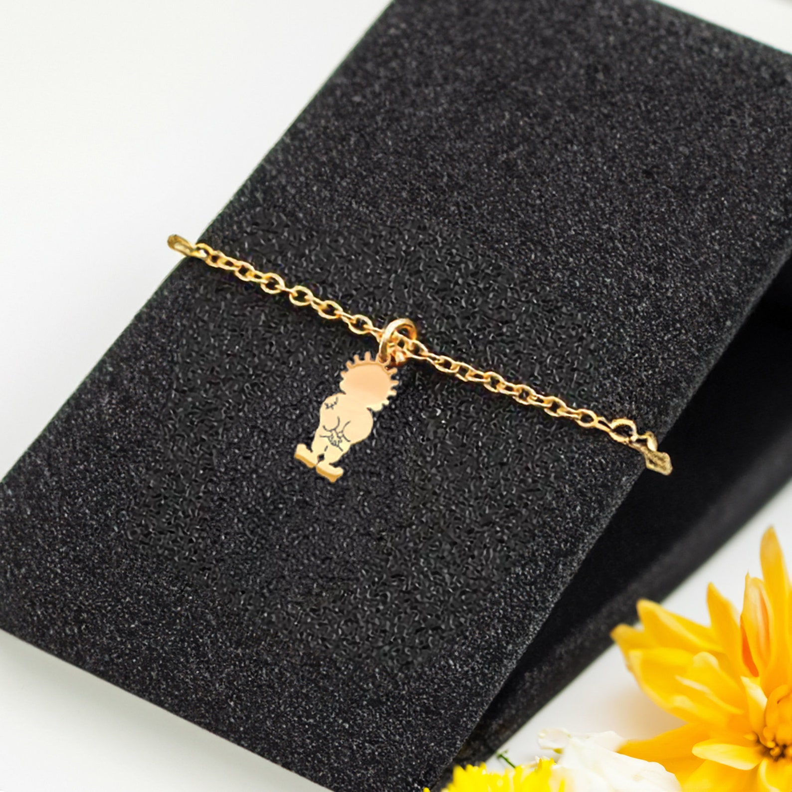 Hanzala Necklace Tiny, Hanzala Pendant, Palestine Necklace - Etsy