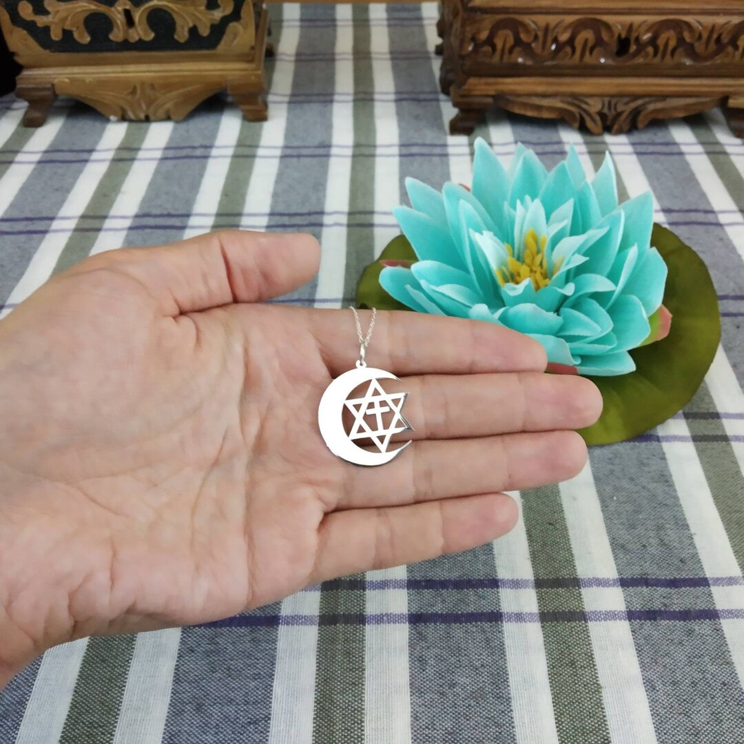 Coexist Necklace Sterling Silver Coexist Pendant World Peace Necklace ...