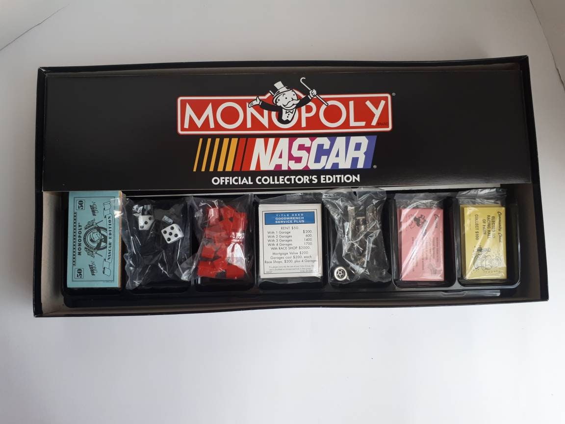 Monopoly NASCAR 50th Anniversary Collector's Edition 1998 Board Game - Etsy