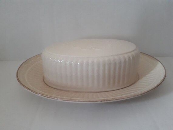Mikasa Butter Dish Stone Manor Sand Dune DD105 - Etsy