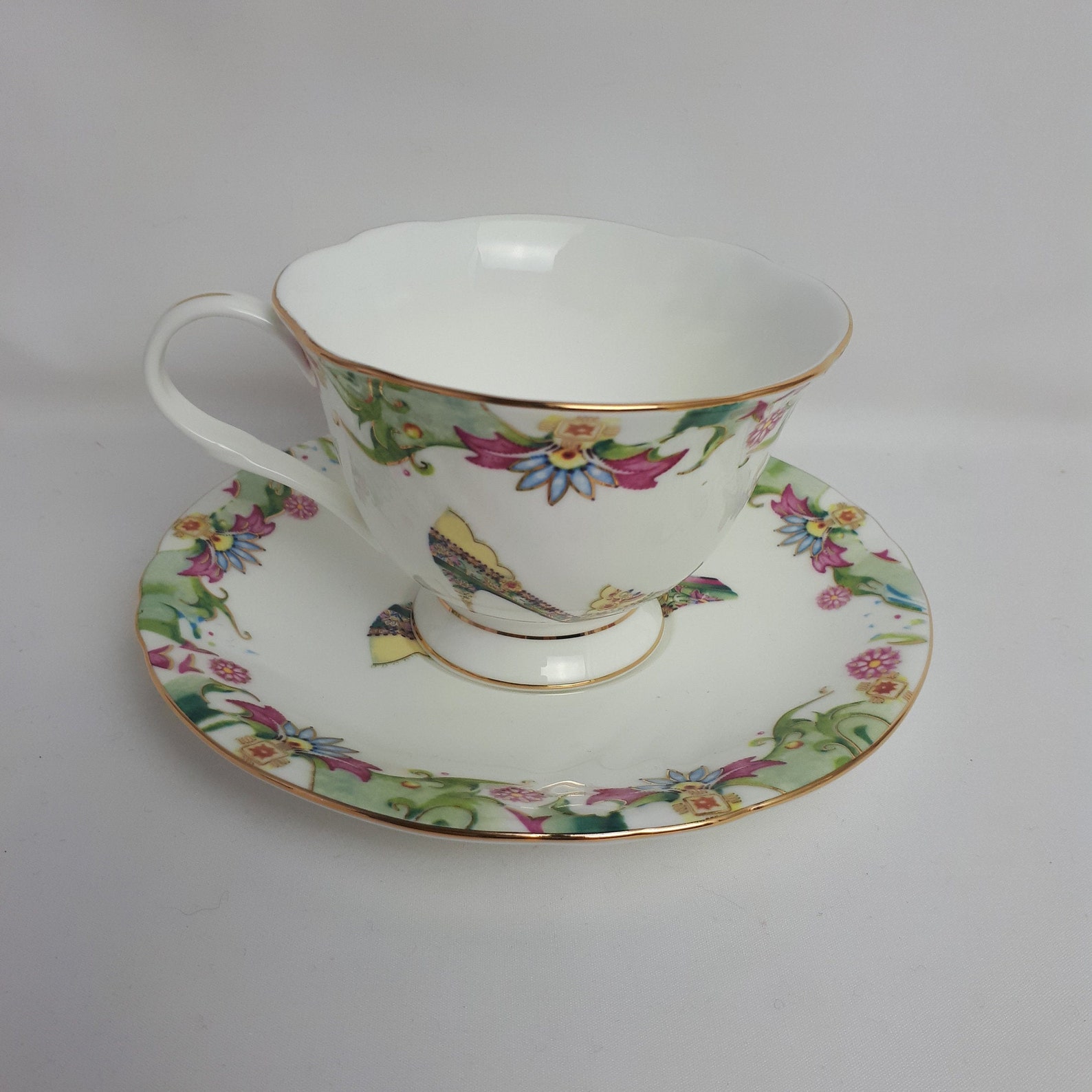Royal Elfreda Porcelain Tea Cup Set Design by Allison L.L - Etsy UK