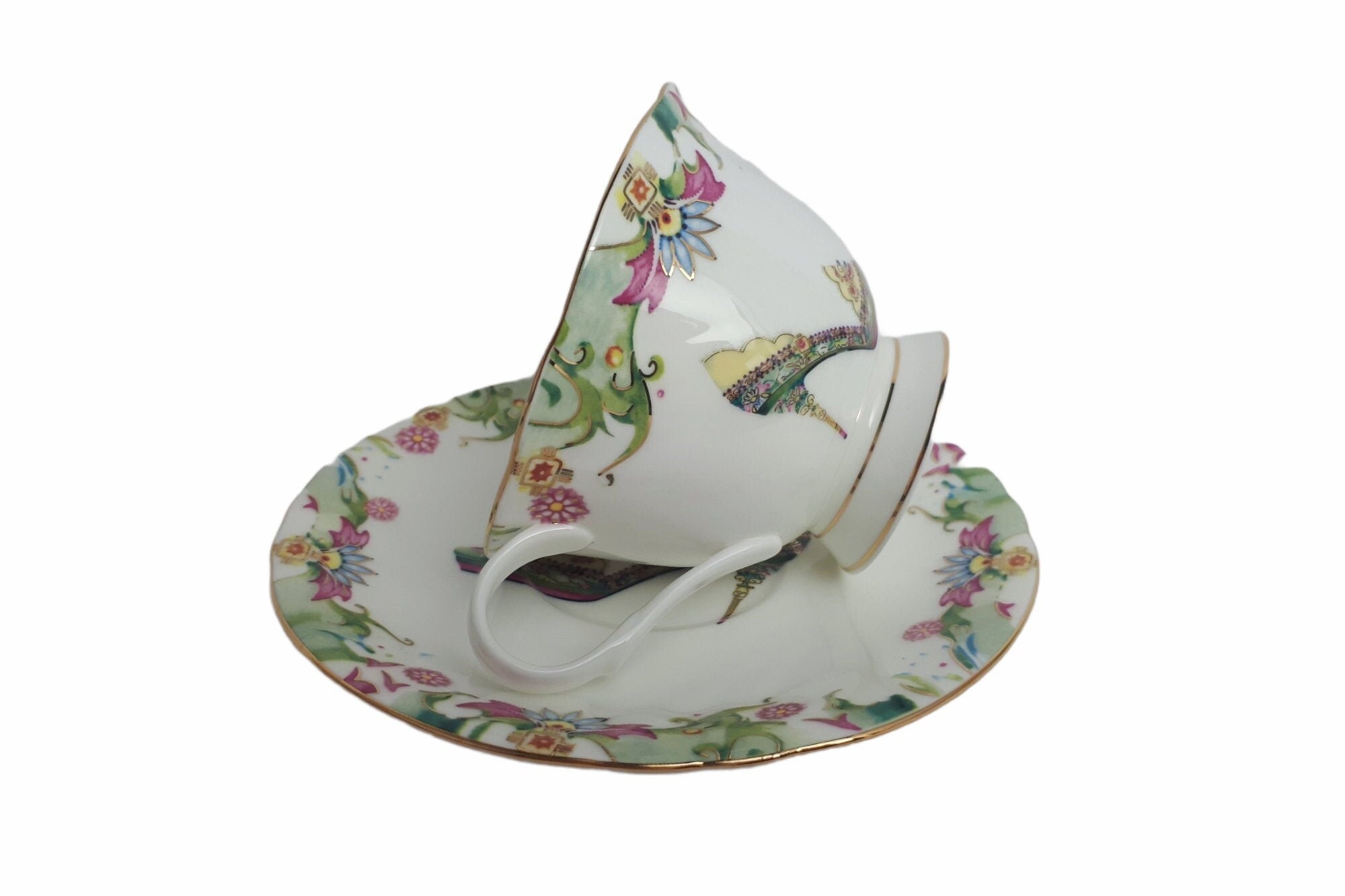 Royal Elfreda Porzellan Teetasse Set Design von Allison L.L - Etsy.de