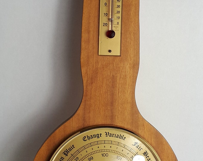 Vintage Baromaster Weather Station Barometer and Thermometer Made in ...