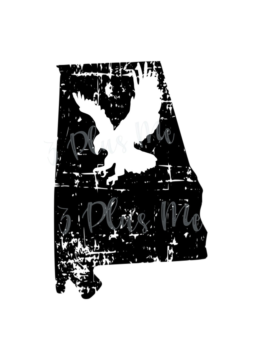 Distressed Alabama Eagle - Etsy