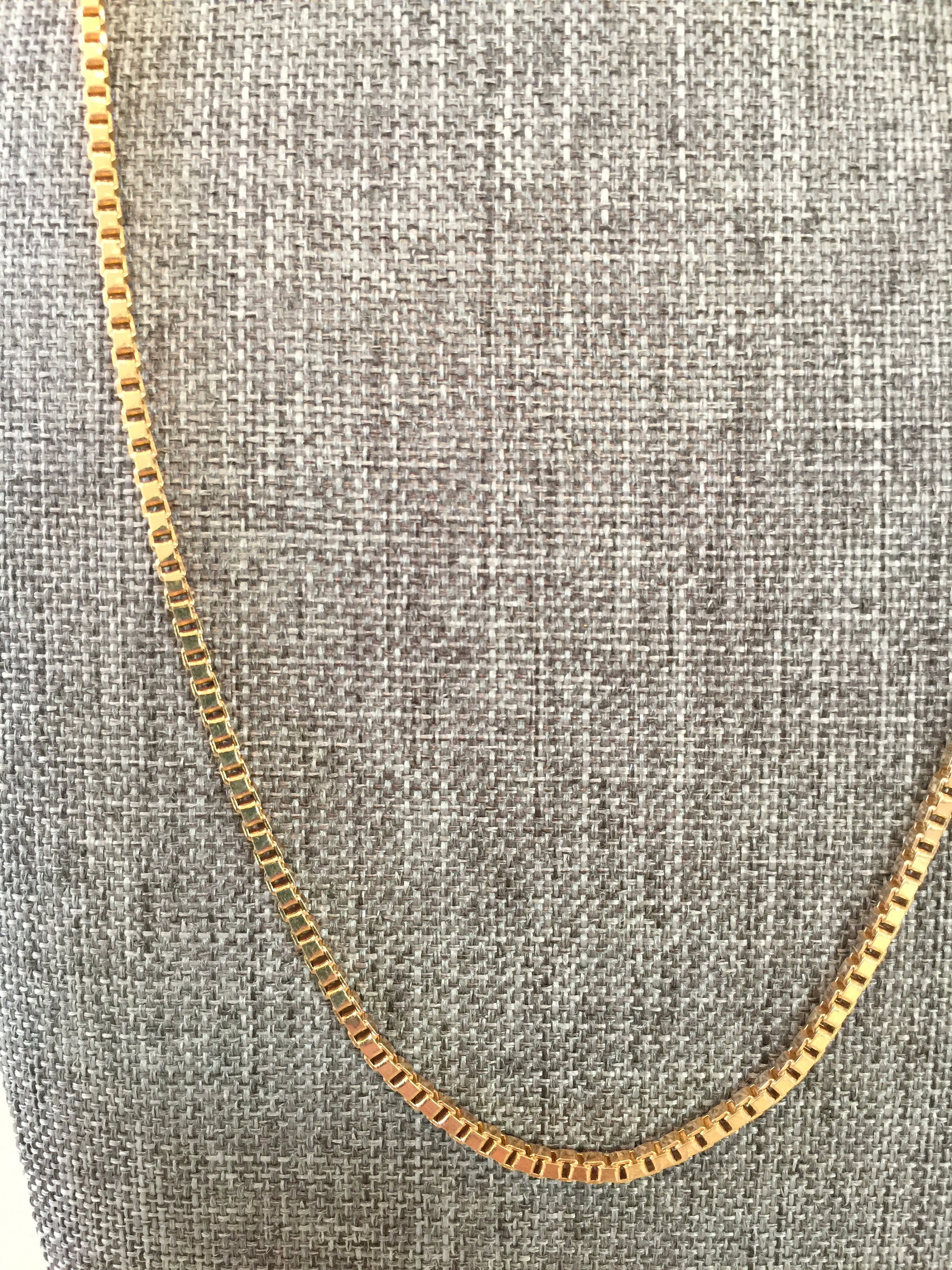 Gold Box Chain Necklace Thick Gold Chain 2.2mm Box Chain - Etsy