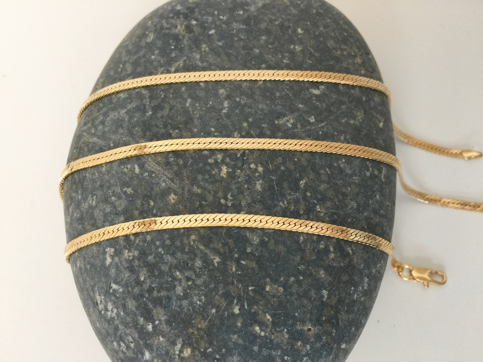 Herringbone Ankle Bracelet Skinny Gold Herringbone Anklet - Etsy