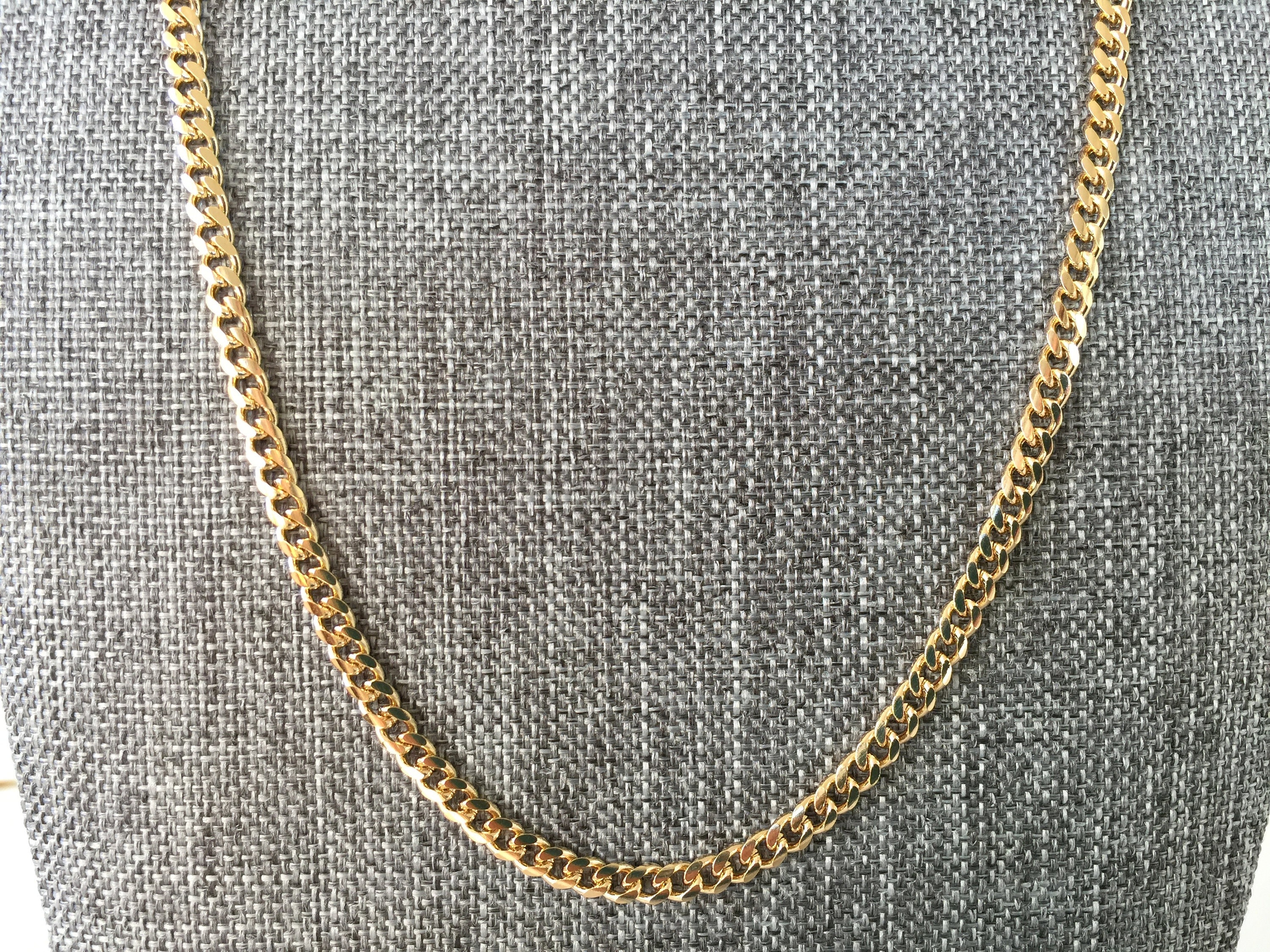 Gold Chain Necklace 3.7 Mm Thick Gold Chain Necklace Heavy | Etsy