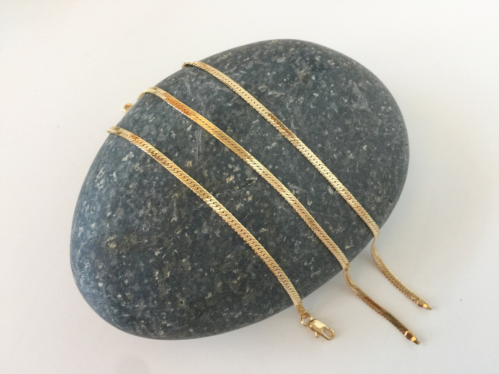 Herringbone Ankle Bracelet Skinny Gold Herringbone Anklet - Etsy