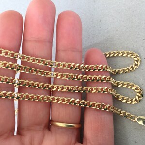 Gold Chain Necklace 20 Gold Chain Necklace 3.7 Mm - Etsy