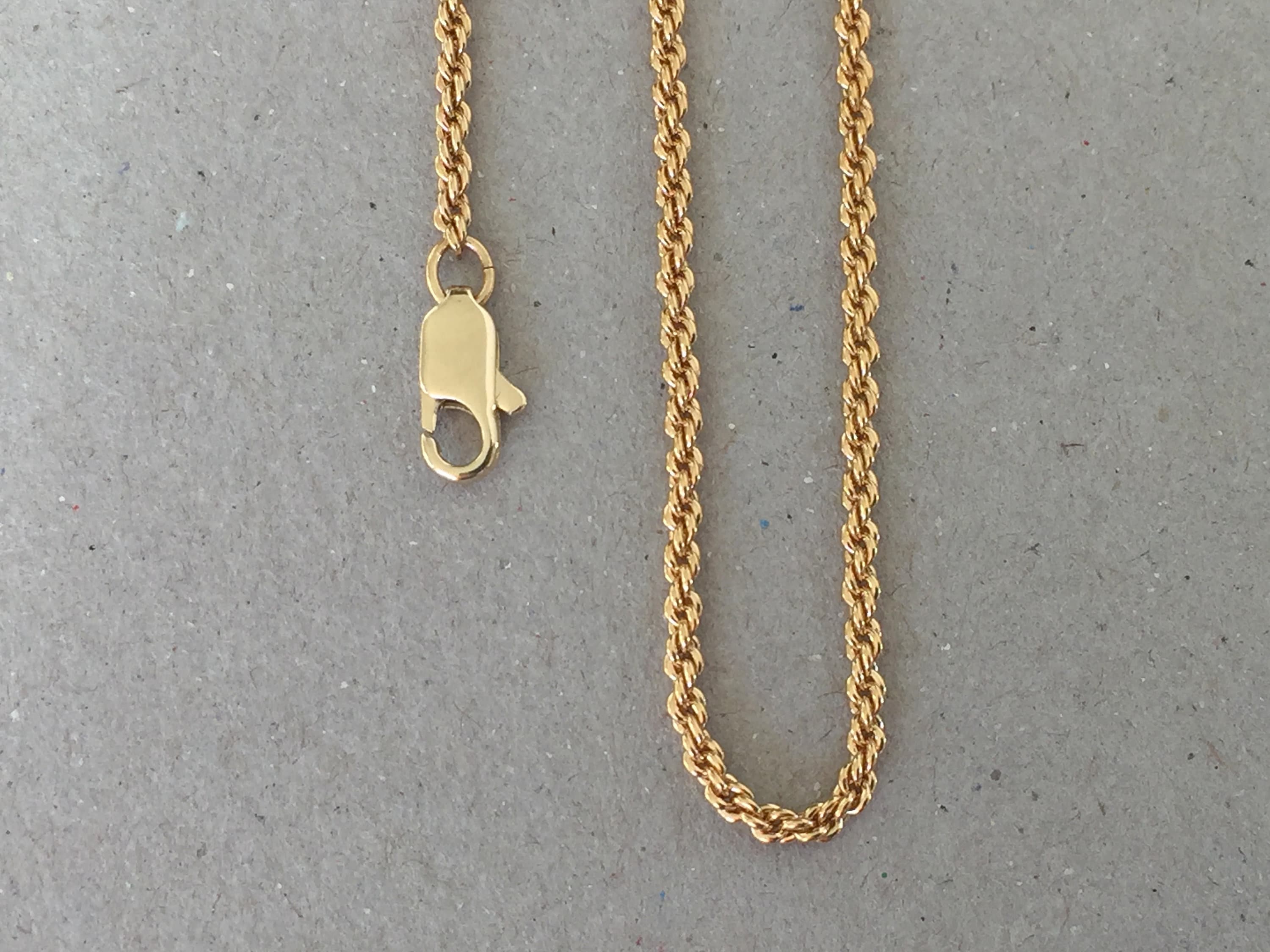 Rope Chain Necklace 22 French Rope Chain Men's - Etsy