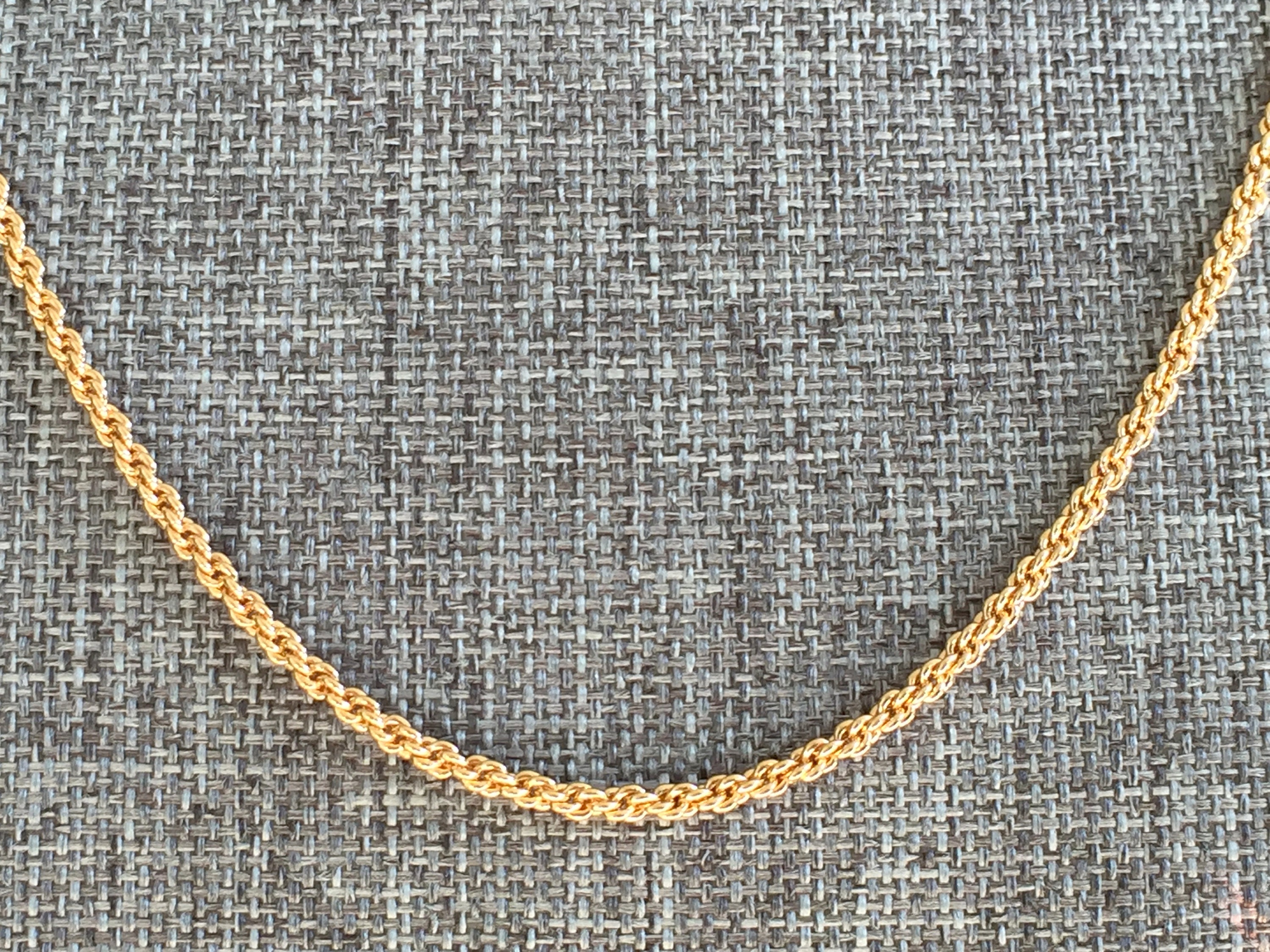 Rope Chain Necklace 26 Gold French Rope Chain | Etsy