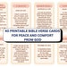 40 Printable Bible Verse Cards for Peace and Comfort From GOD - Etsy
