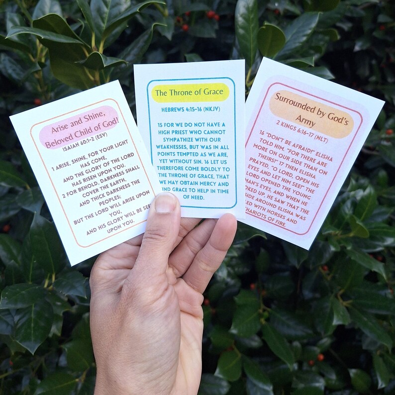 40 Printable Bible Verse Cards for Peace and Comfort From GOD - Etsy