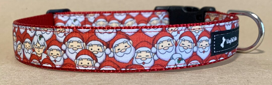 Santa & Mrs Claus Dog Collar - Etsy