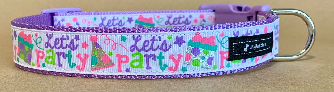 Lets Party Dog Collar - Etsy