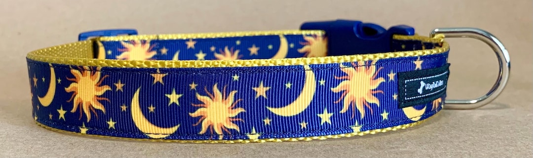 Stars & Luna Moon Dog Collar - Etsy