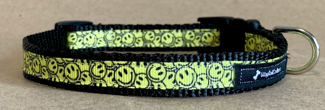 Happy Face Small Dog Collar - Etsy
