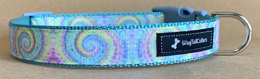 Pastel Blue Swirl Dog Collar - Etsy