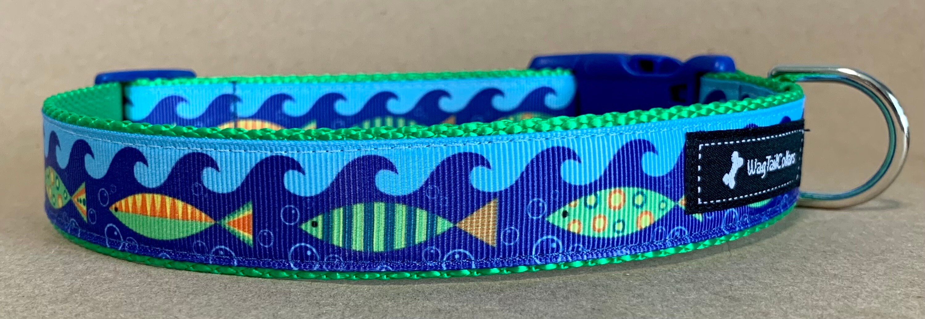 Wavy Fish Dog Collar - Etsy