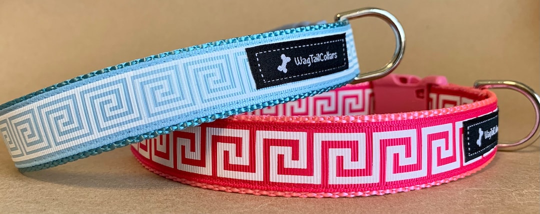 Greek Key Dog Collar - Etsy