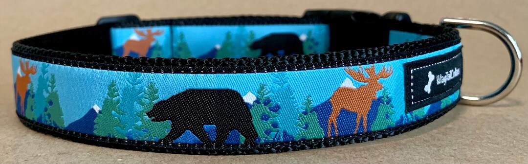 Black Bear Dog Collar - Etsy