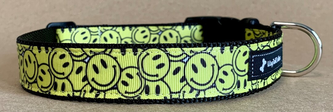 Smiley Happy Face Dog Collar - Etsy