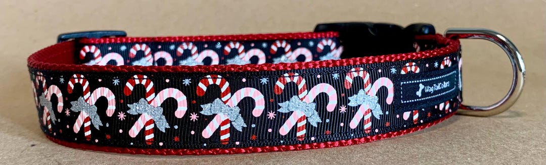 Candy Canes Double Dog Collar - Etsy