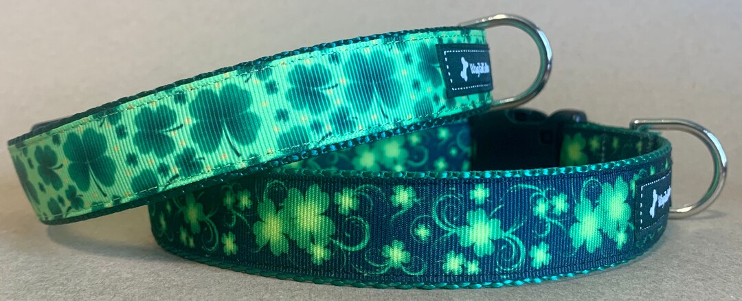 Shamrock St Patty Day Dog Collar - Etsy