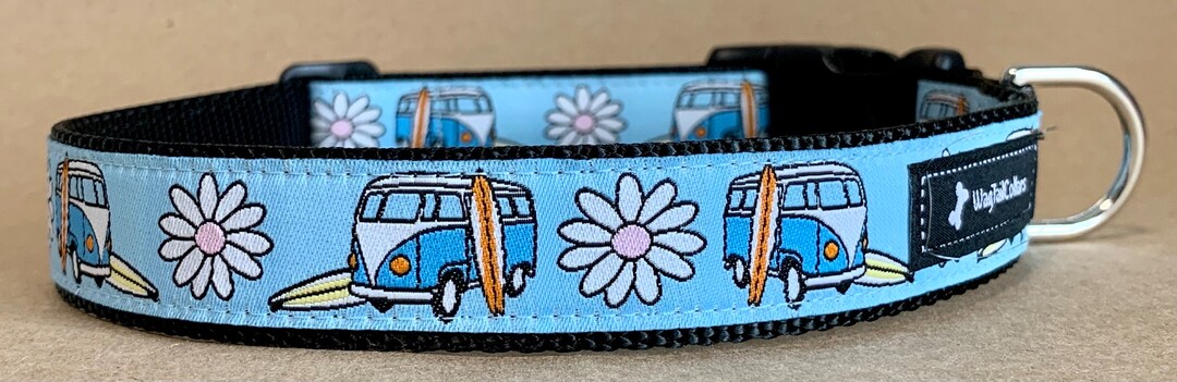 Beach Van & Surf Board Dog Collar - Etsy