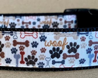 Woof Dog Collar - Etsy
