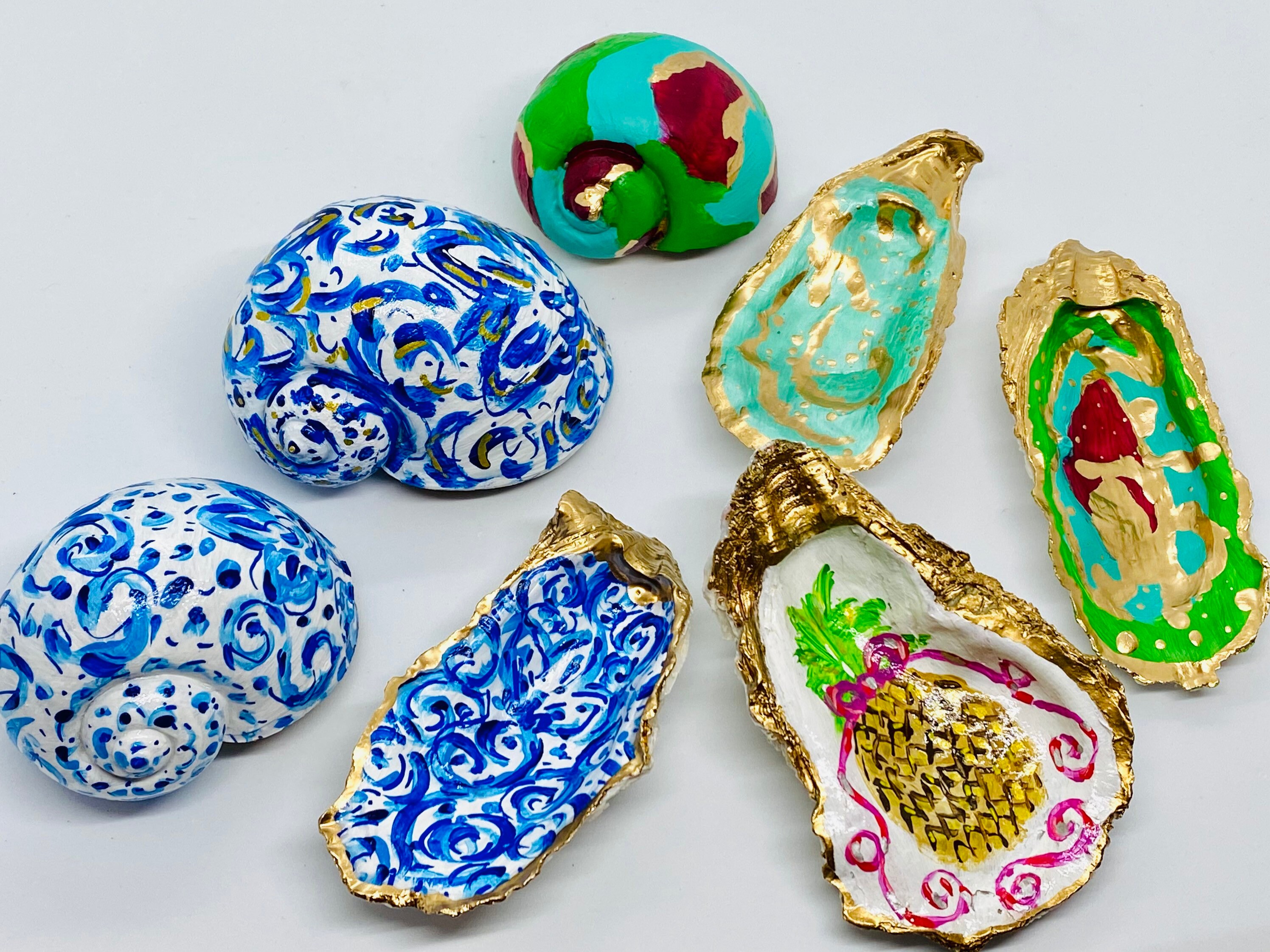 Hand painted Giant Snail Shell | Etsy