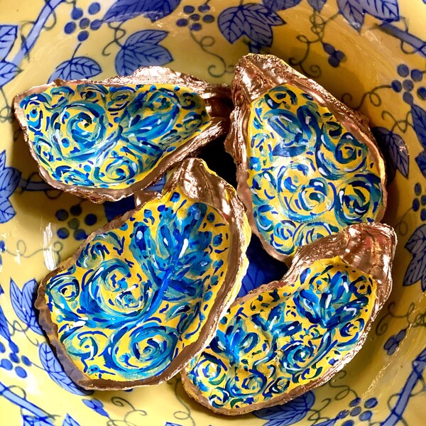 Painted Oyster Shells - Etsy